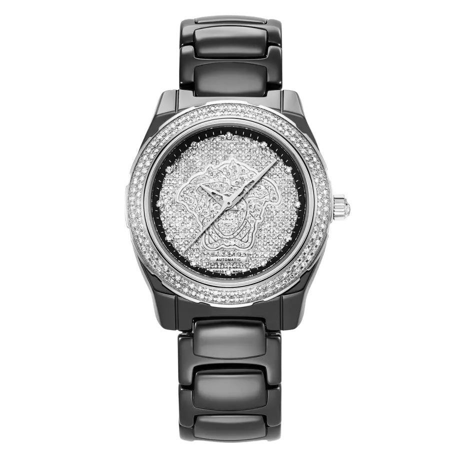 Versace Automatic DV One Ladies' Black Diamond Watch 63ACS91D09FSC09 ...