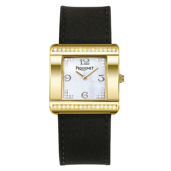 Pequignet Sorella 30mm 18K Yellow Gold Diamond Ladies' Watch | Watches ...