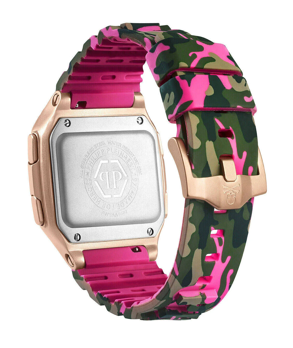 Philipp Plein Watch Hyper Shock Fuchsia Camo PWHAA1622 – Watches & Crystals