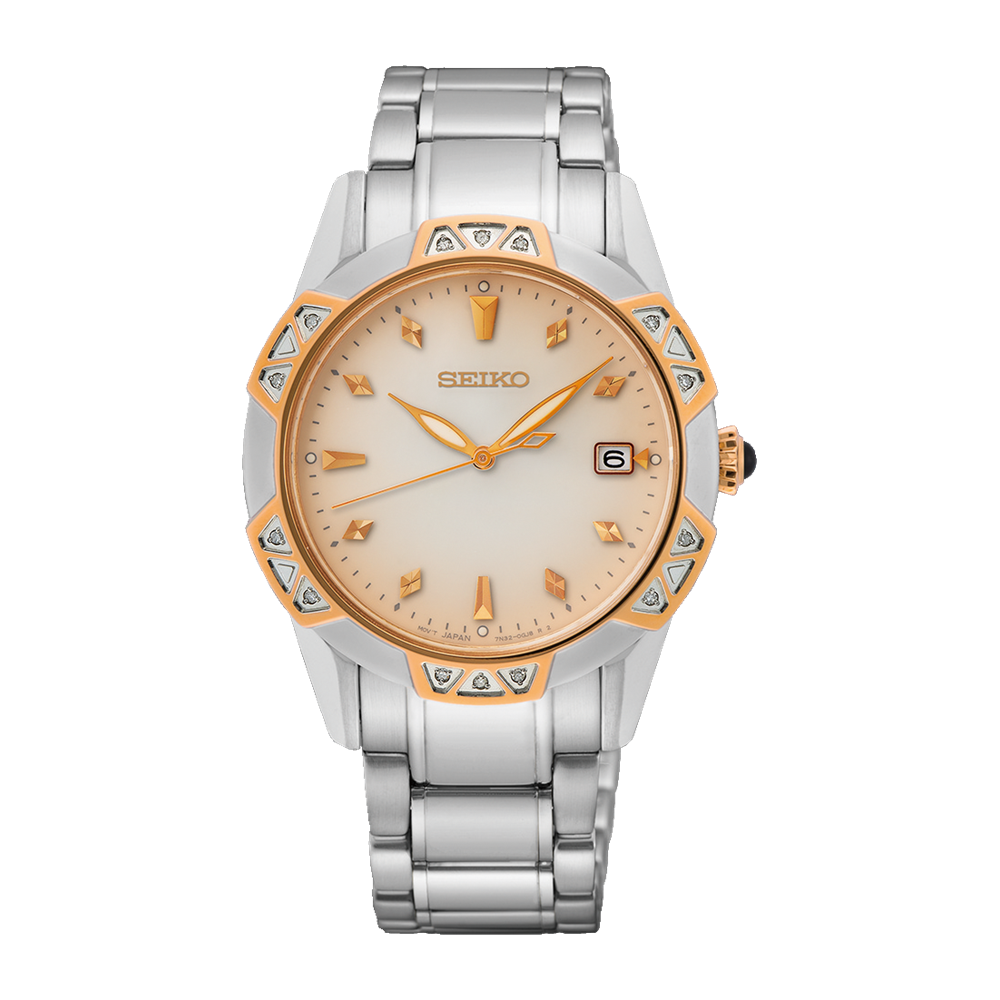 Seiko Caprice Ladies Silver Gold Watch SKK730P1 from WatchPilot ...