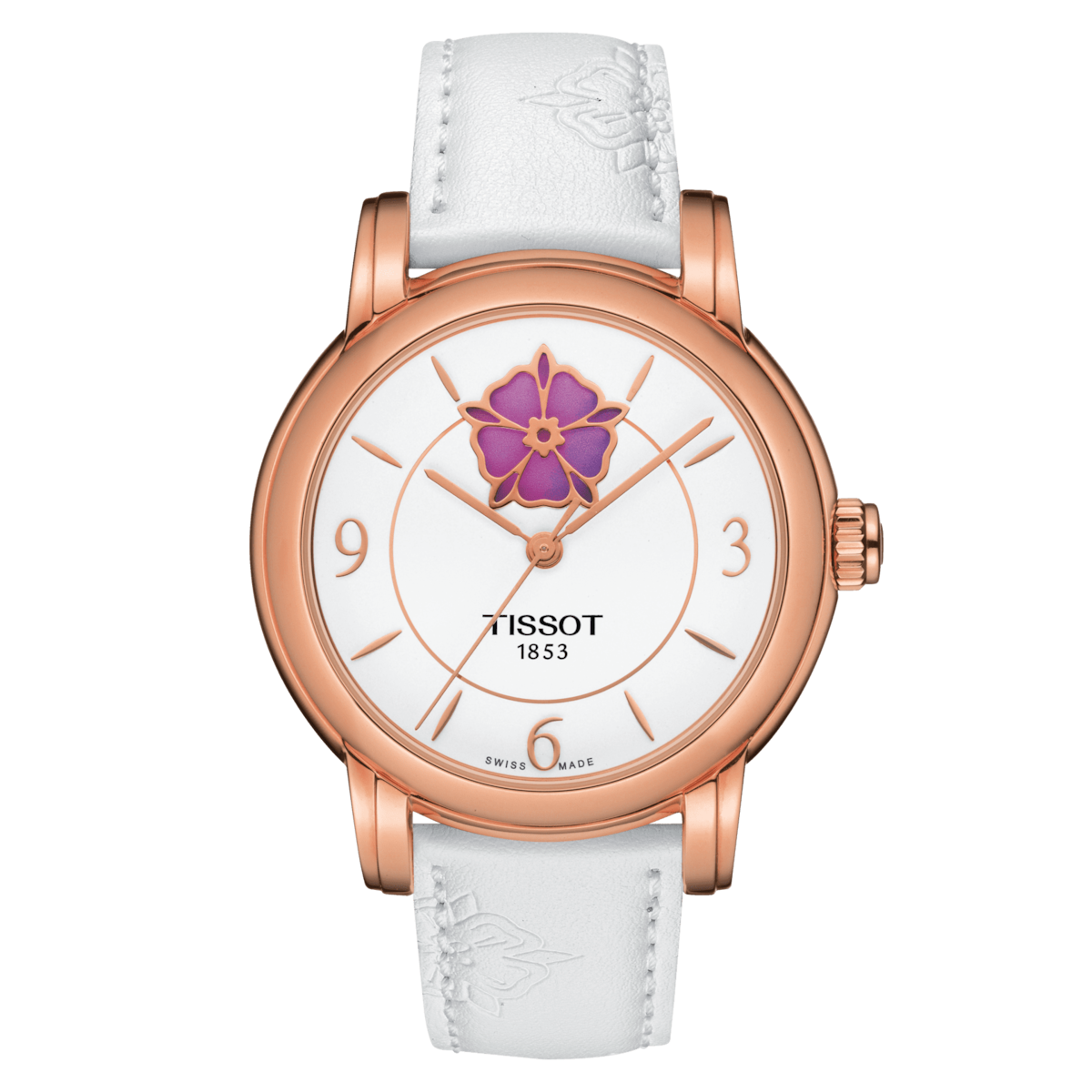 Tissot Ladies Automatic Watch Heart Flower 35mm Powermatic 80 T0502073 ...