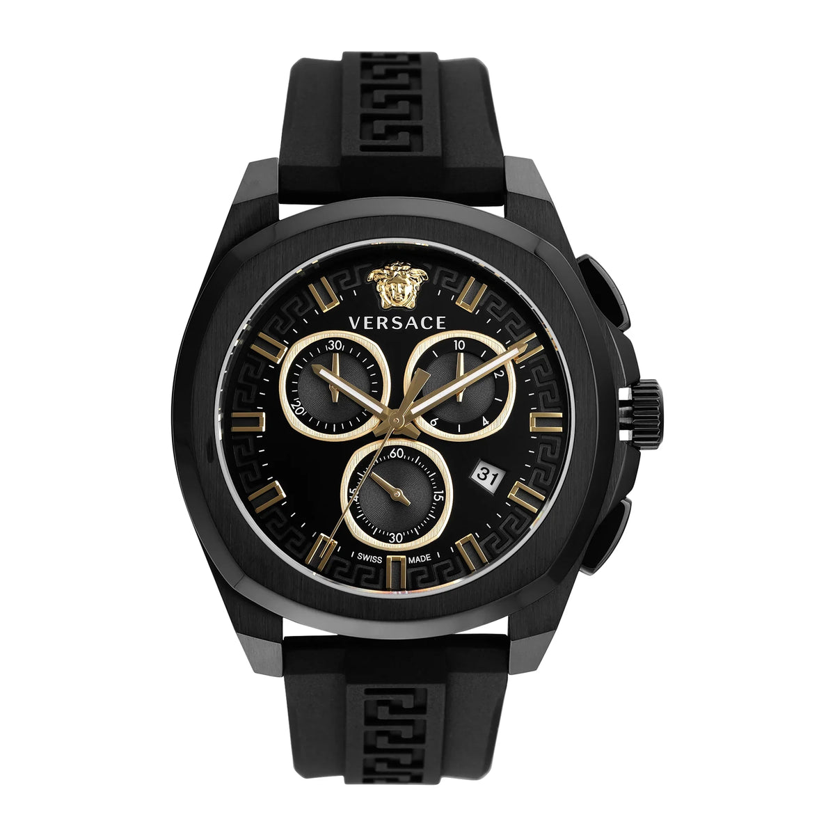 Versace Geo Chrono Men's Black Watch VE7CA0523 – Watches & Crystals