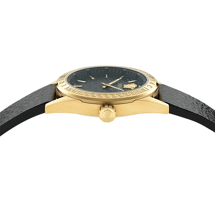 Versace V-Code Quartz Ladies' Gold Black Watch | Watches and Crystals ...