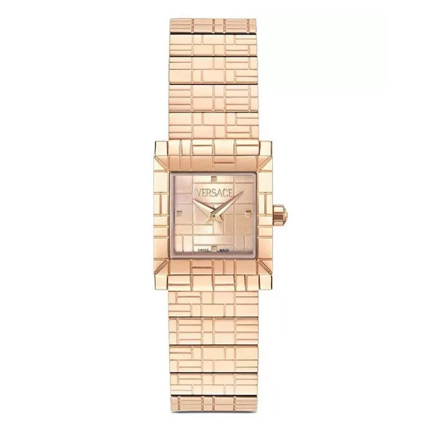 Versace Mosaic Rose Gold Quartz Ladies’ Watch – Swiss Crafted 22mm ...