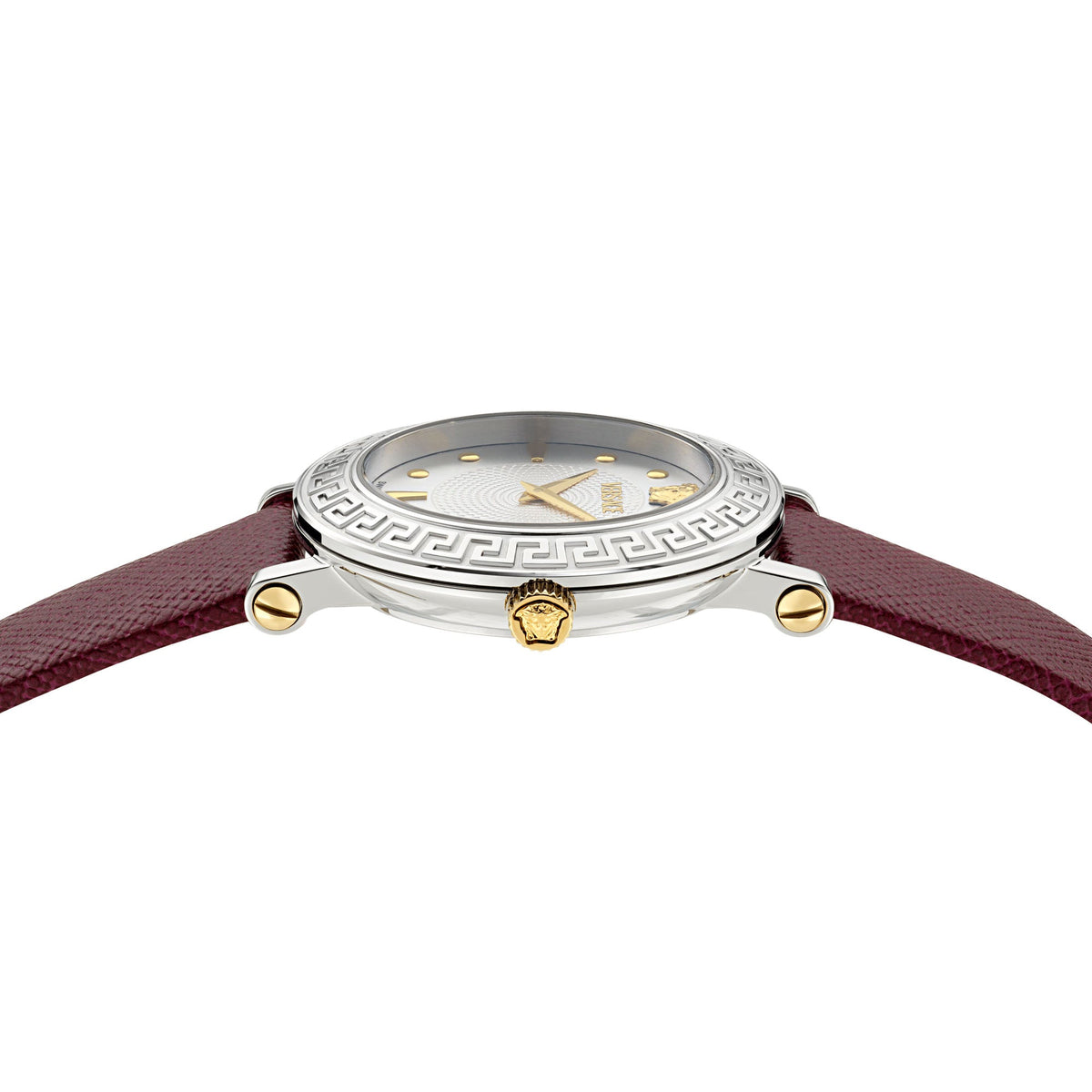 Versace Greca Sphere Ladies’ Red Silver Watch – Swiss Luxury 35mm ...