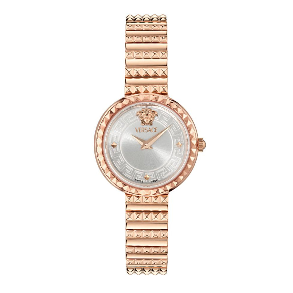 Versace Greca Goddess Petite VEDFA0424 – Silver Rose Gold Women’s Watc ...
