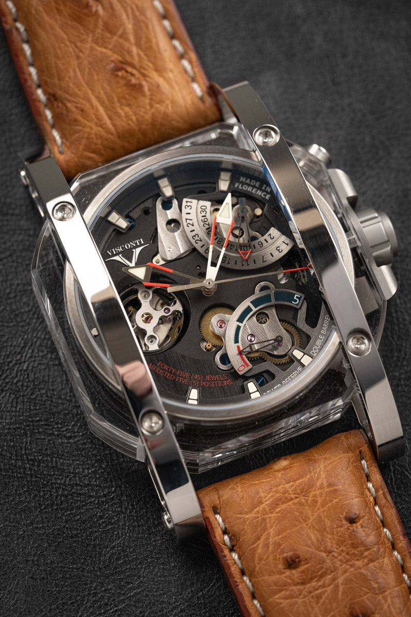 Visconti Watch 2Squared Crystal Demo Black Brown W107-00-120-1110 ...