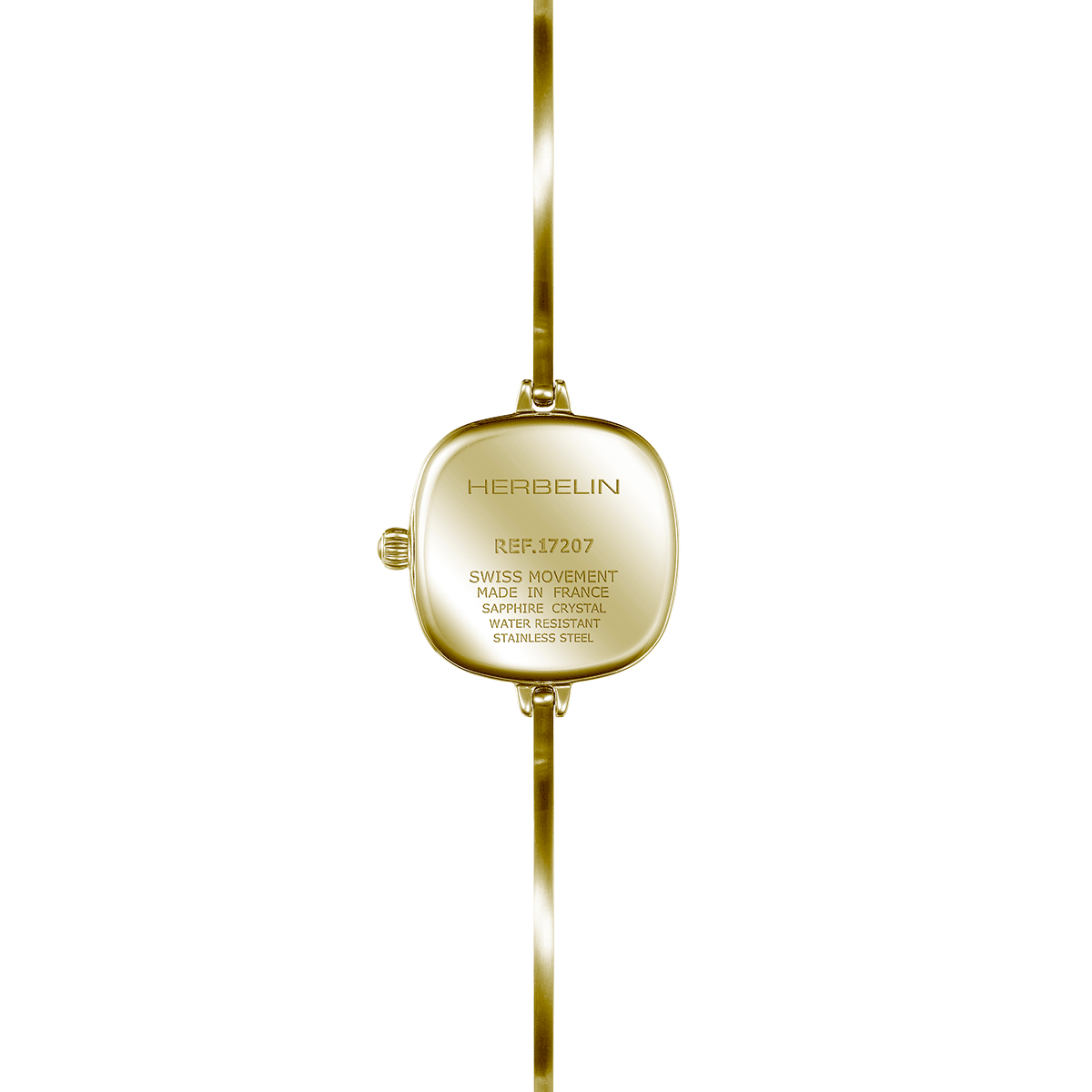 Herbelin Fil Wire And Golden PVD 26 mm Ladies Gold Watch 17207BP14 from ...