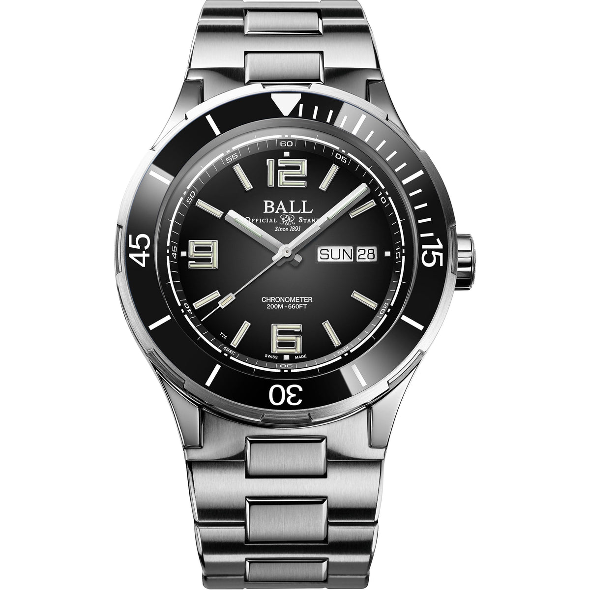 Ball Roadmaster Marine Fume Auto Men's Black Watch DM3030B-S12CJ-BK ...