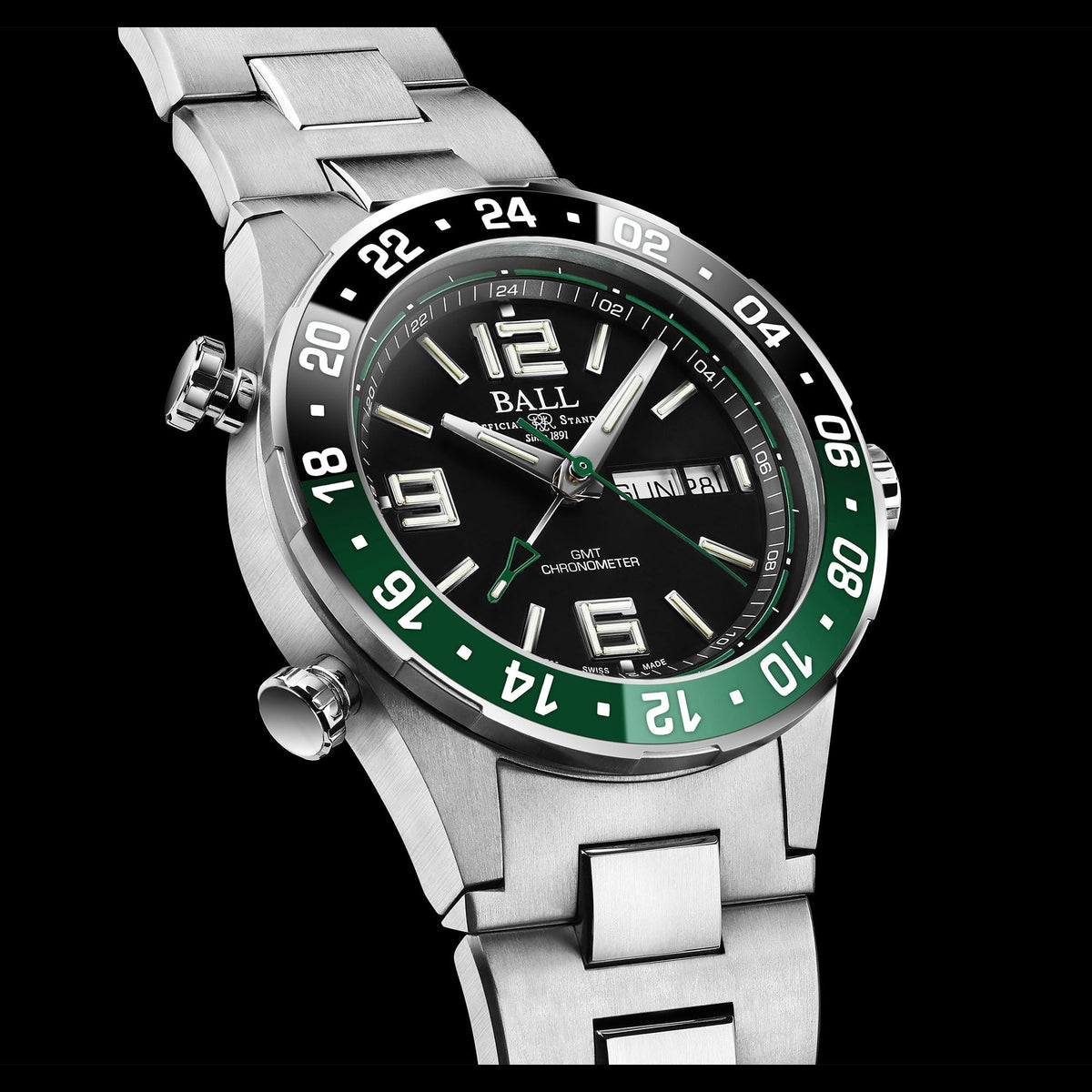 Ball Roadmaster Marine GMT Men's Black Watch DG3030B-S2C-BK from ...