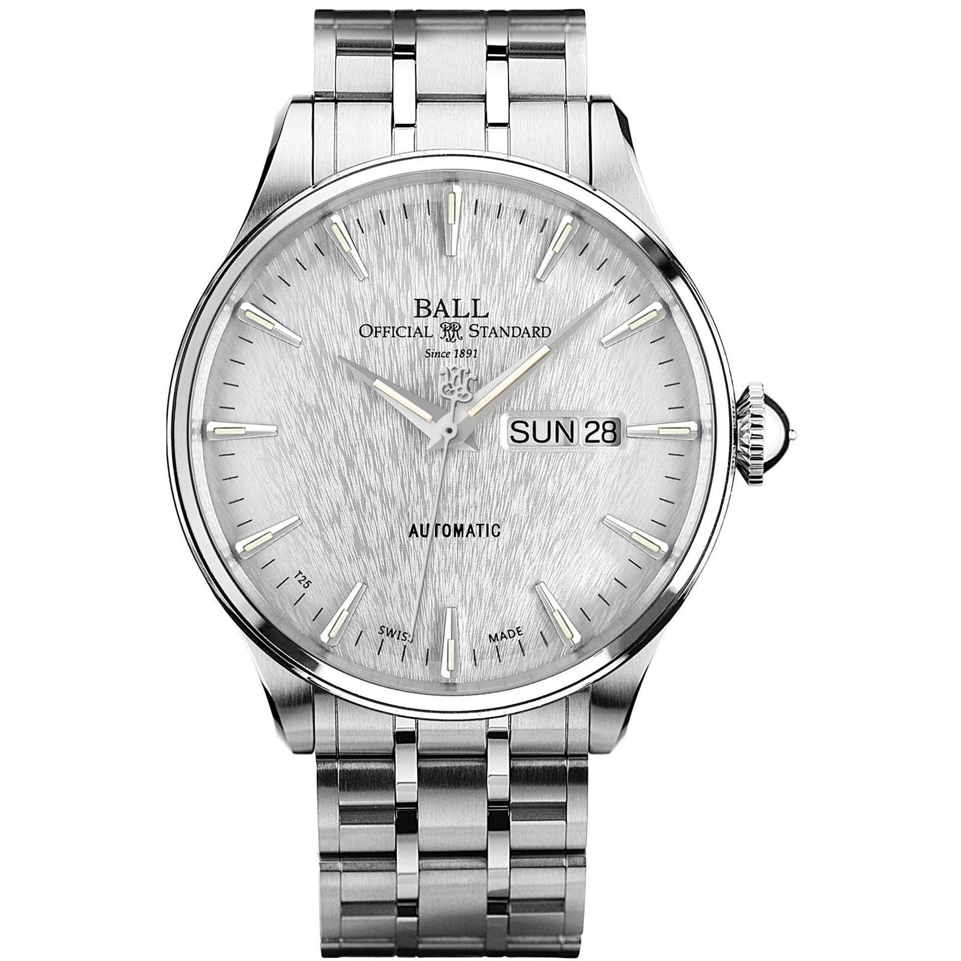 Ball Trainmaster Eternity Men's Silver Watch NM2080D-S1J-SL from ...