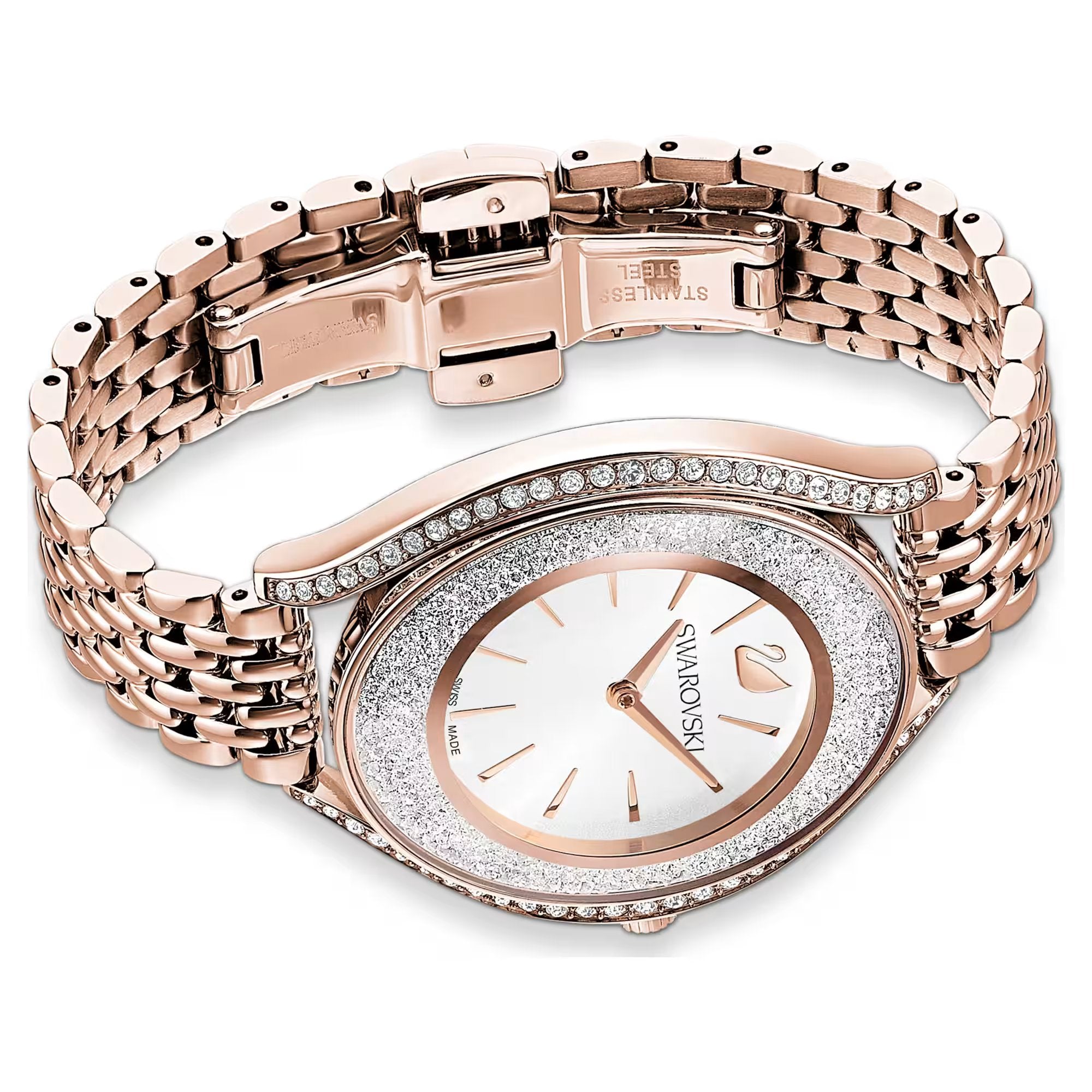 Swarovski Crystalline Aura Ladies Rose Gold Watch 5519459 From Watches ...