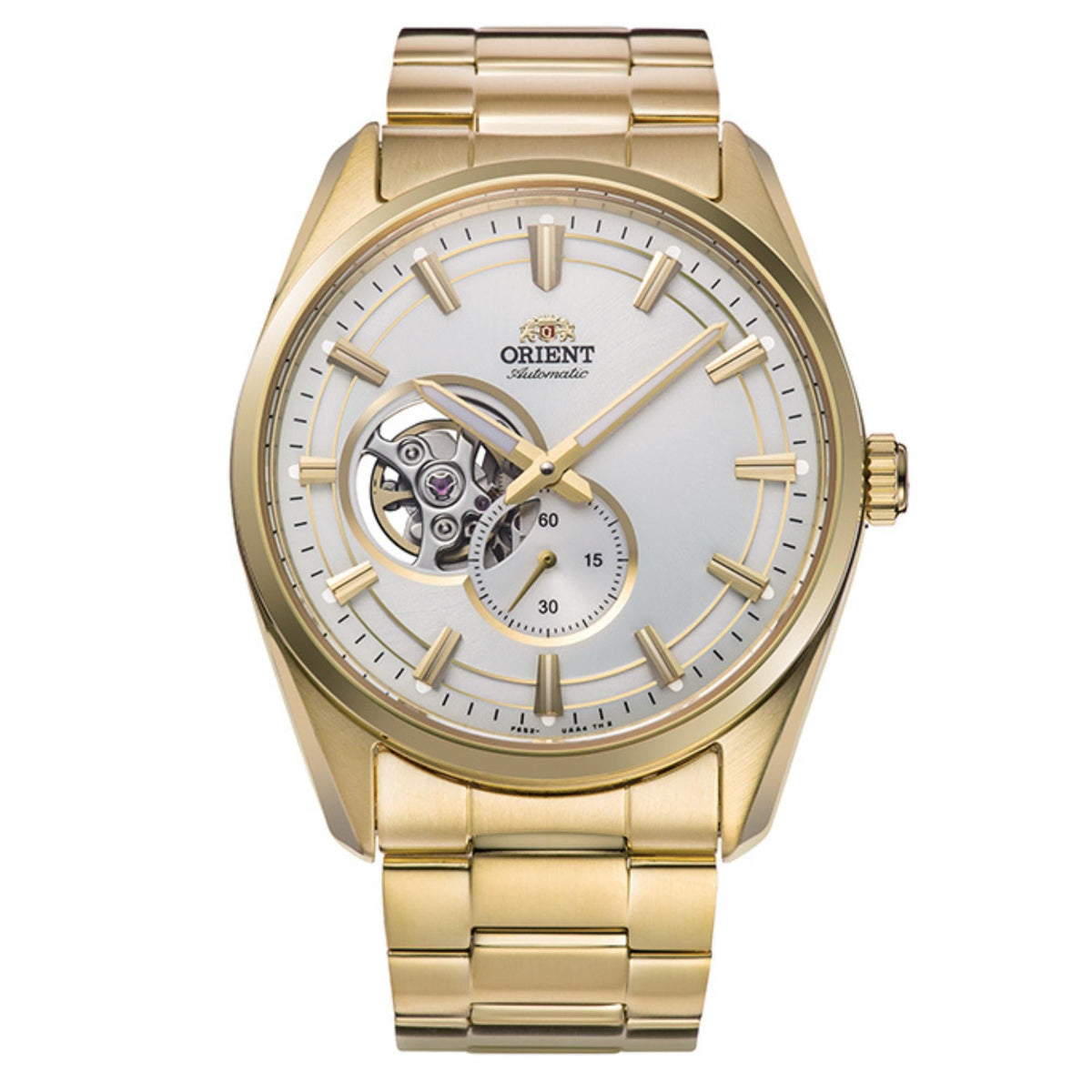 Orient Contemporary Open Heart Men's White Gold Watch RA-AR0007S10B ...