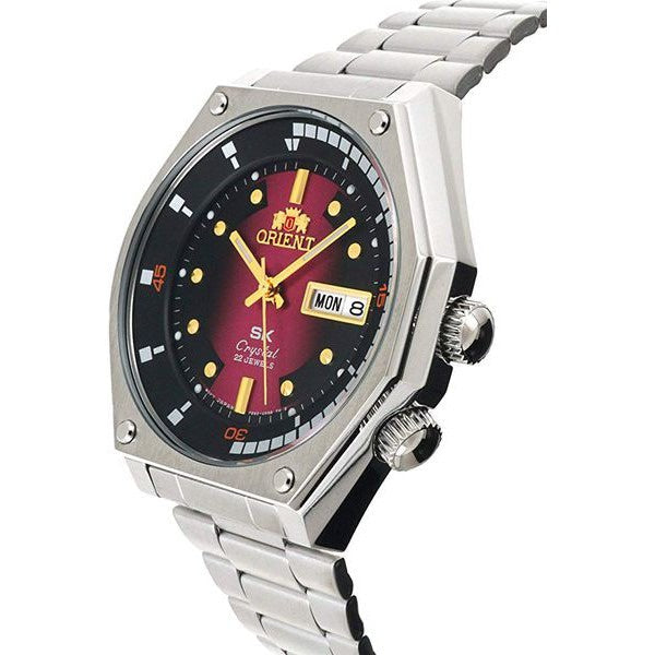 Orient Classic Diver's Men's Red Silver Watch – Watches & Crystals