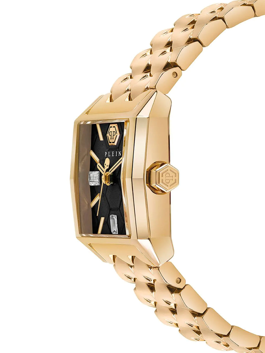 Philipp Plein Ladies Watch Offshore Square Black Gold PWMAA0622 ...