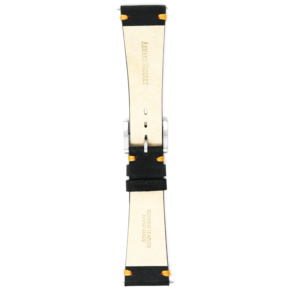 Armand Nicolet Watch Black Leather Strap – Watches & Crystals