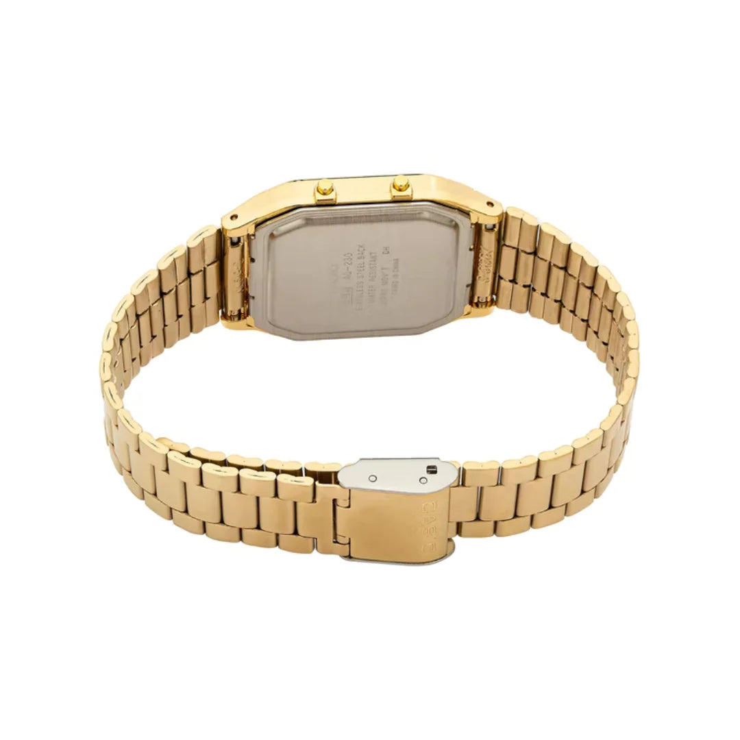 Casio Watch Vintage Retro Dual Time Roman Gold AQ-230GA-9BMQ – Watches ...
