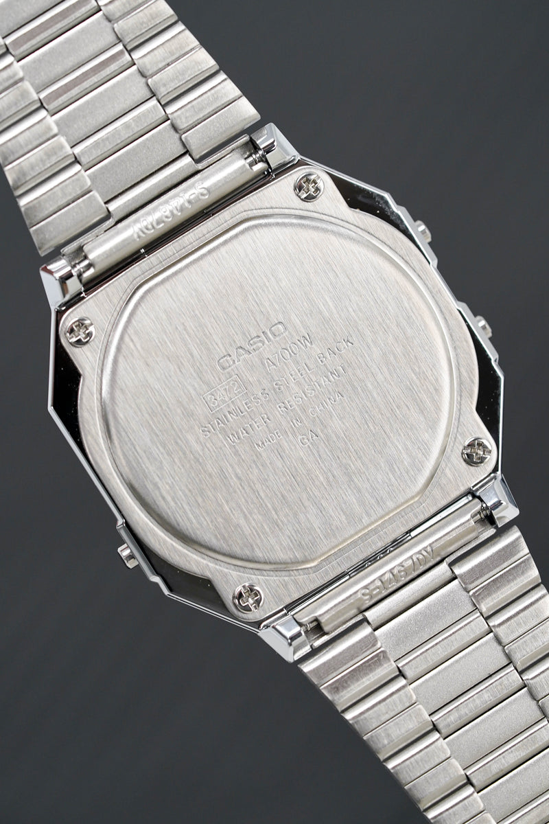 Casio Watch Digital Vintage Classic Flat Link A700W-1ADF – Watches ...