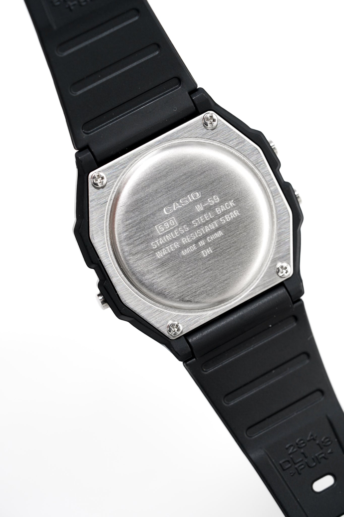 Casio Watch Alarm Chronograph Digital Black W-59-1VQ – Watches & Crystals