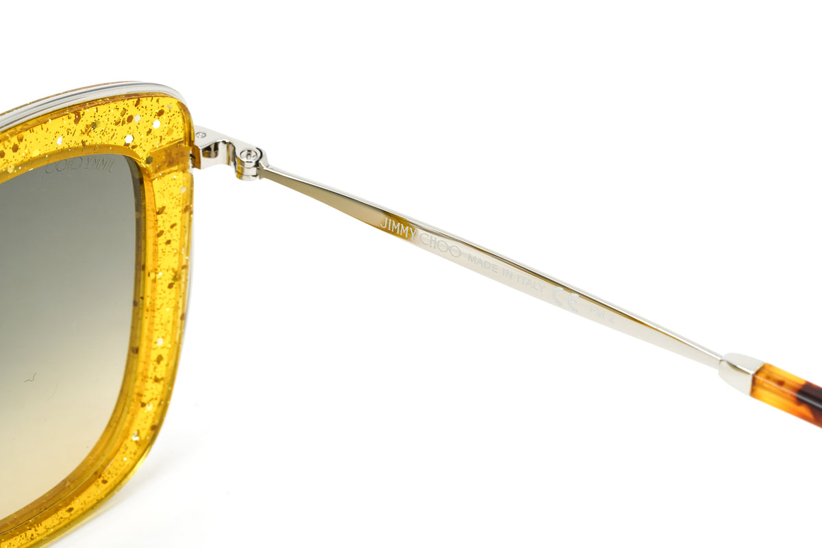 Jimmy Choo Women's Sunglasses Browline Yellow/Grey GLOSSY/S 40G ...