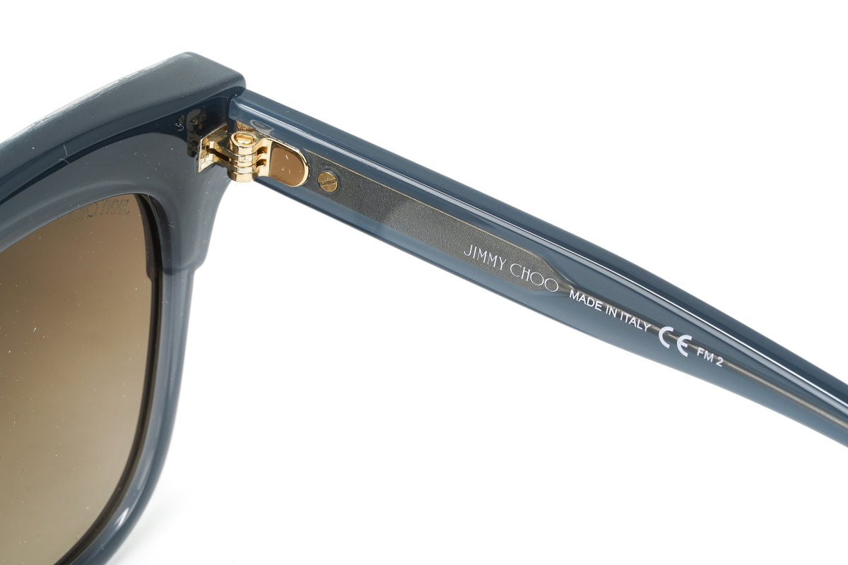 Jimmy Choo Women's Sunglasses Classic Square Grey Glitter MAYELA/S 18V ...