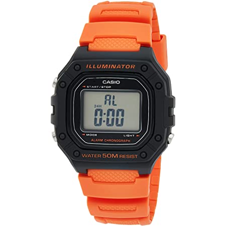 Casio Watch Chronograph Digital Orange W-218H-4B2VDF – Watches & Crystals