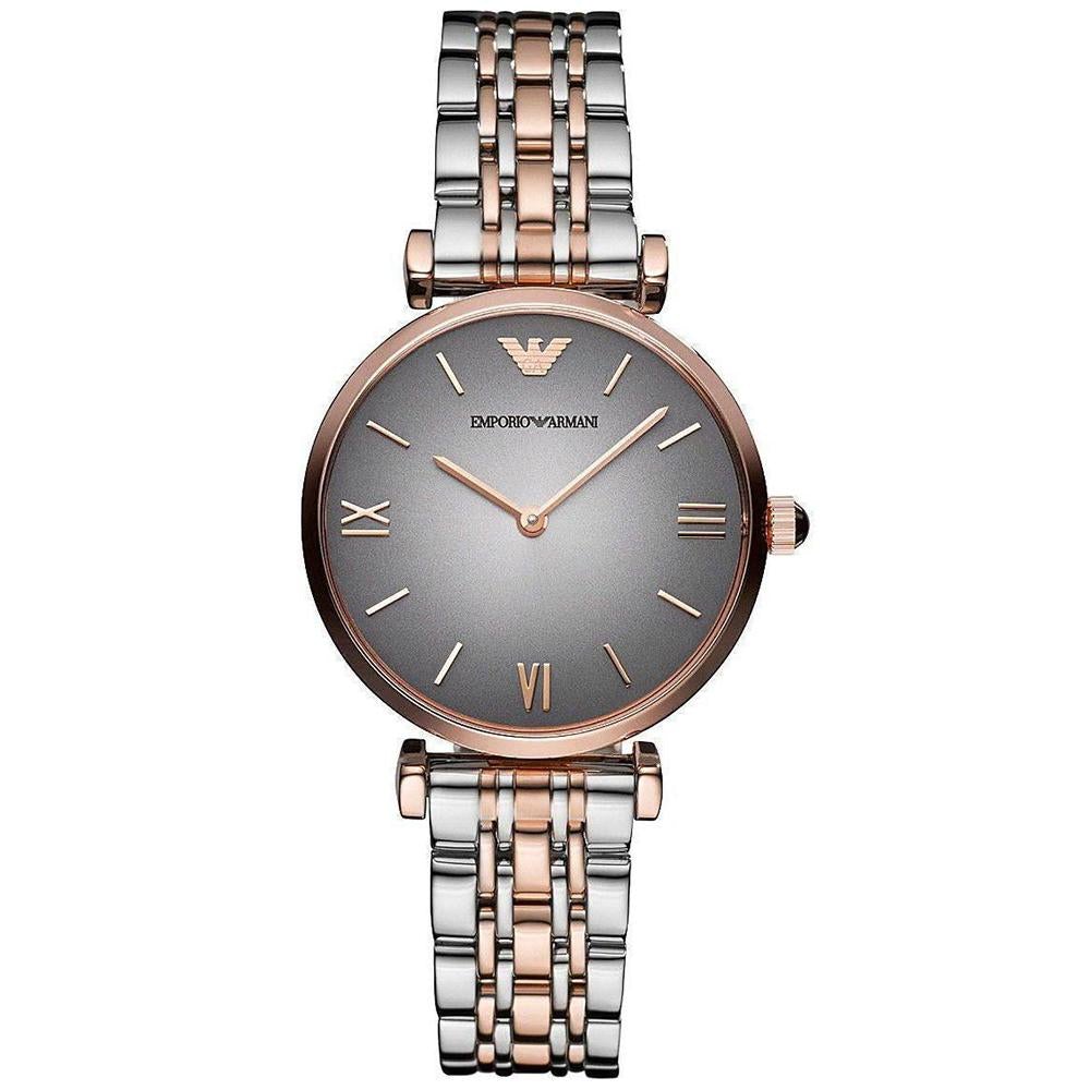 Emporio Armani Two-Hand Rose Gold Stainless Steel Watch, 59% OFF