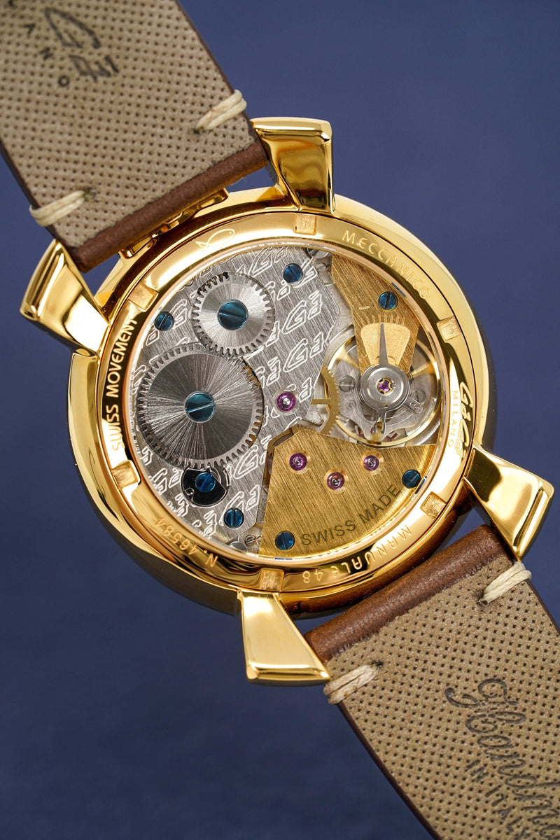 Gagà Milano Watch Manuale 48mm Special Edition Gold Brown – Watches ...