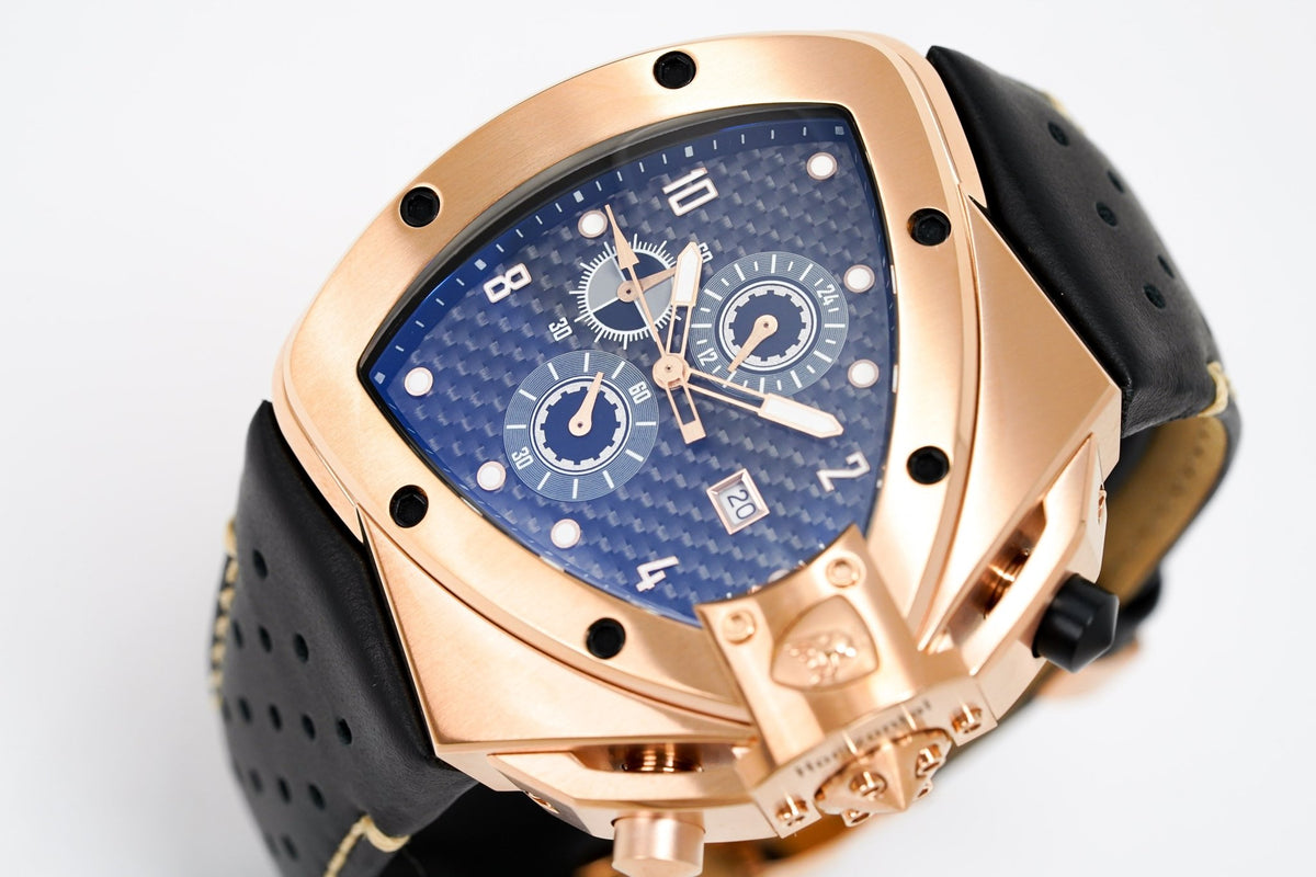 Tonino Lamborghini Men's Chronograph Watch Spyder Horizontal Rose Gold ...