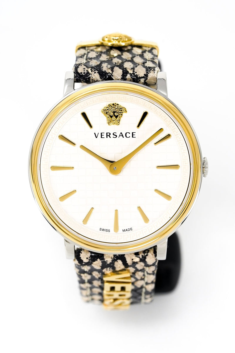 Versace Ladies Watch V-Circle 38mm White Grey – Watches & Crystals
